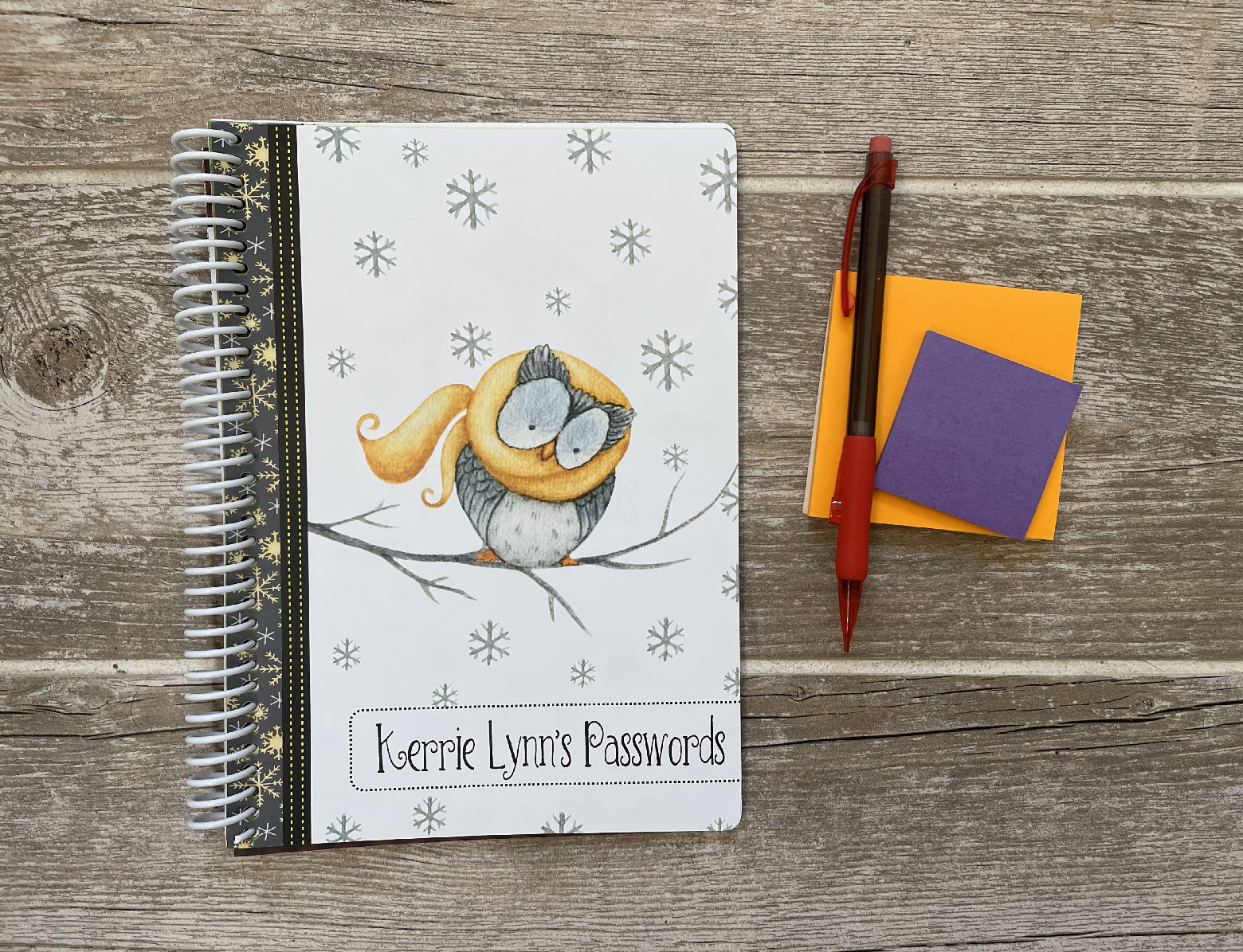 Password Organizer - Winter Owls Design – FryeCakes Designs